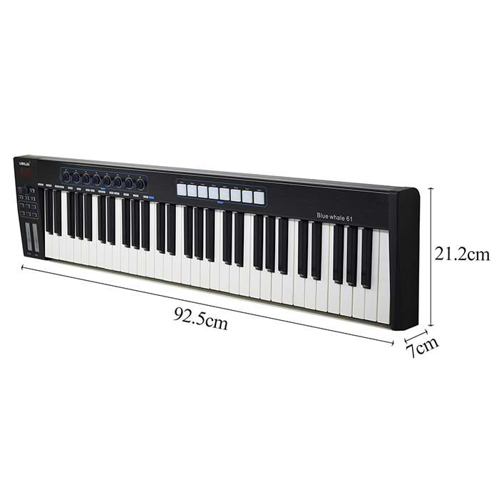 Semi Weighted 61 keys Midi Keyboard Controller – AIERSI Keyboard