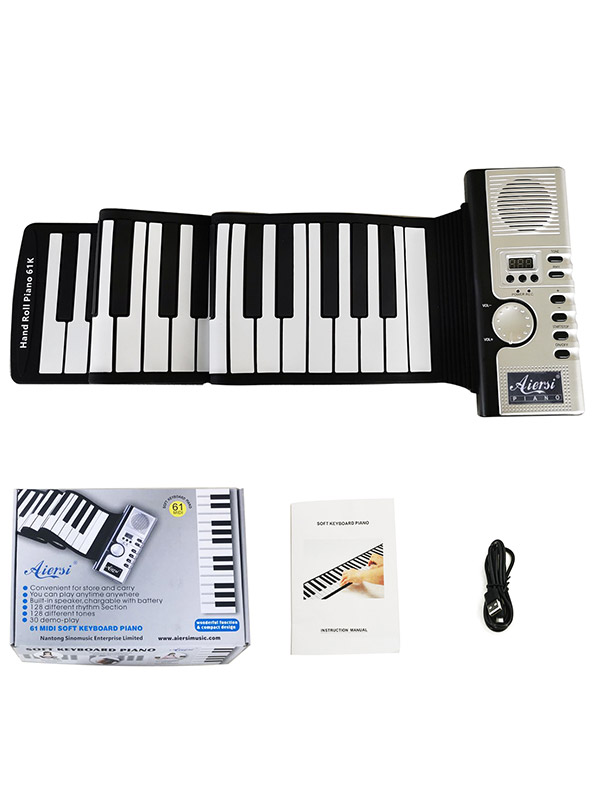 61 Keys Midi Roll Up Soft Digital Piano – Aiersi Electronic Organ Midi ...
