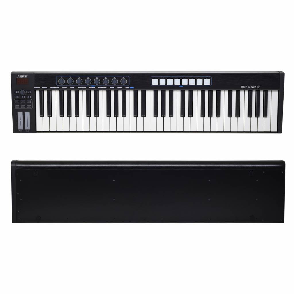 Semi Weighted 61 keys Midi Keyboard Controller – AIERSI Keyboard